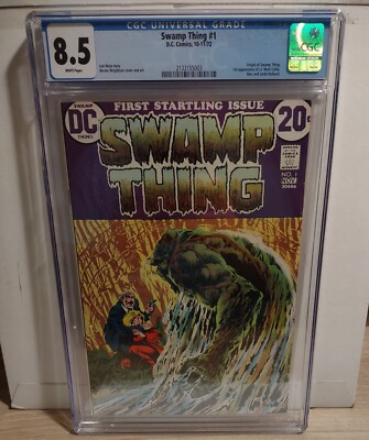 Swamp Thing #1 CGC 8.5 (1972 DC Comics) 1st Alec & Linda Holland & Matt ...