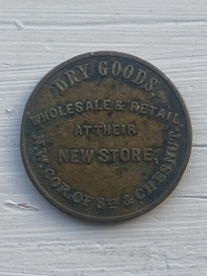 Sharpless Brothers Dry Goods Token Coin, 1850s | eBay