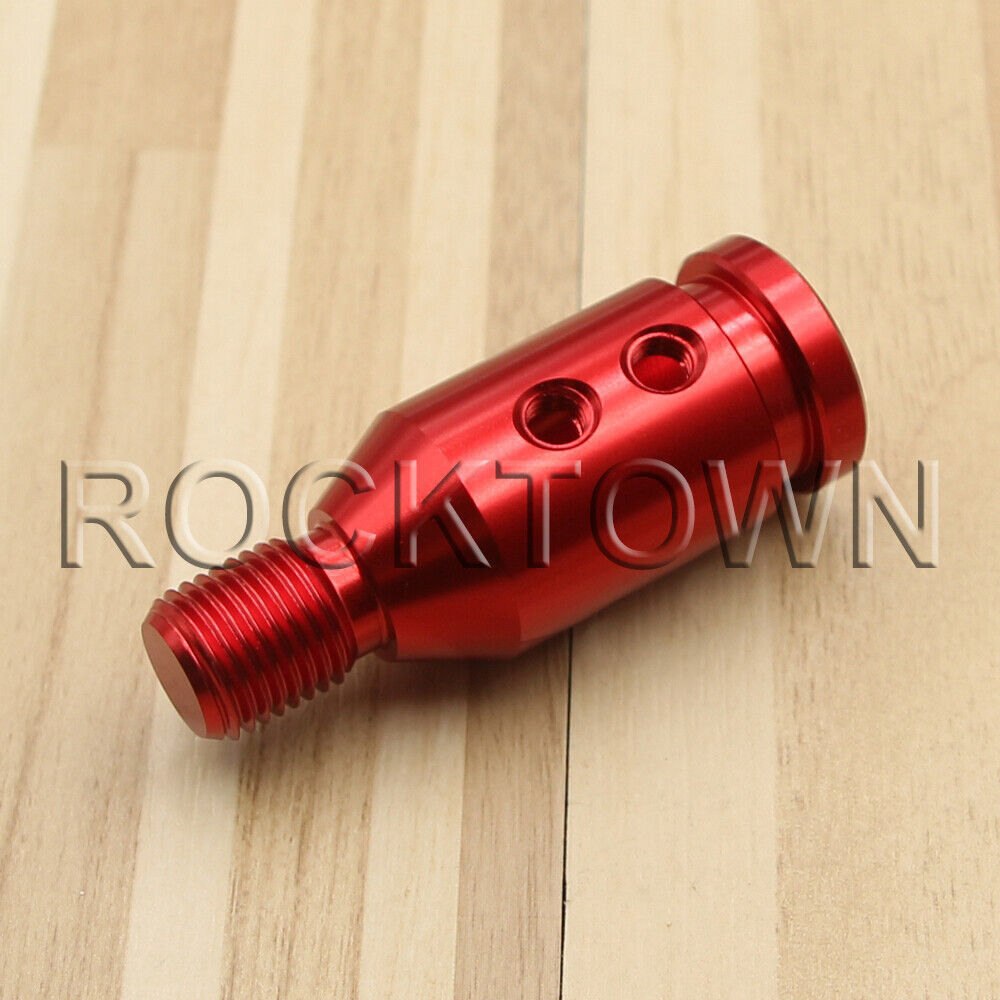 Car Aluminum Red Gear Shifter Thread Converter Gear Lever Adapter 12x1 ...
