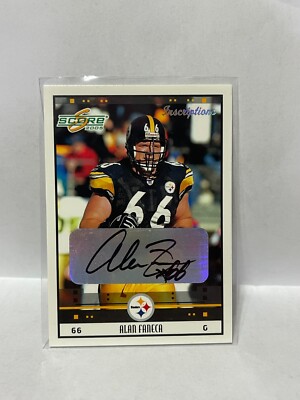 2005 Score Inscriptions Autograph #223 Alan Faneca SP | eBay