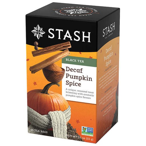 Stash Pumpkin Spice Decaf Black Tea Bags - 18 Count | eBay