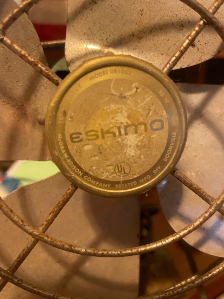 Antique Eskimo Desk Fan, Model 081002 McGraw Edison Company RARE | eBay