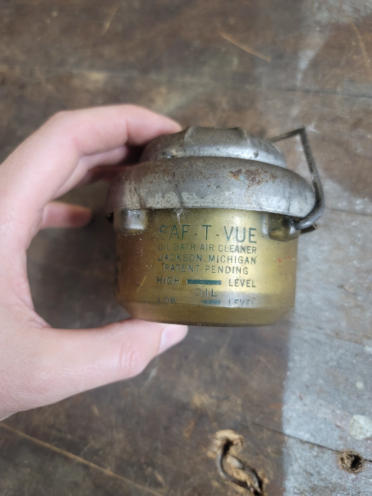 Vintage CLINTON Tecumseh Small Engine Saf-T-Vue Oil Bath Air Cleaner | eBay