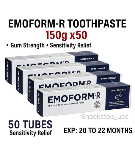 Emoform-R Toothpaste 150g x 50 packs | Gum Strength | Sensitivity ...