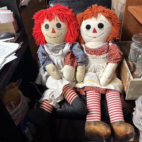 2 Rare Vintage Annabelle The Original Raggedy Ann Dolls 36 Inches Each ...