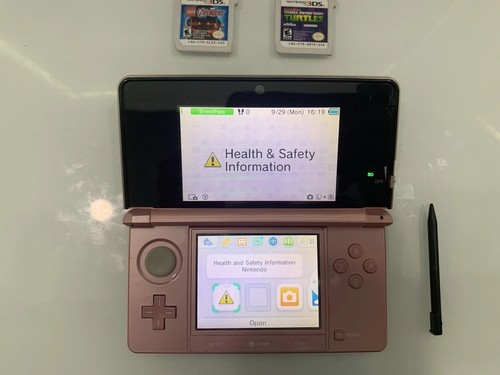 Pink Nintendo 3DS English Bundle + Stylus & Games! | eBay
