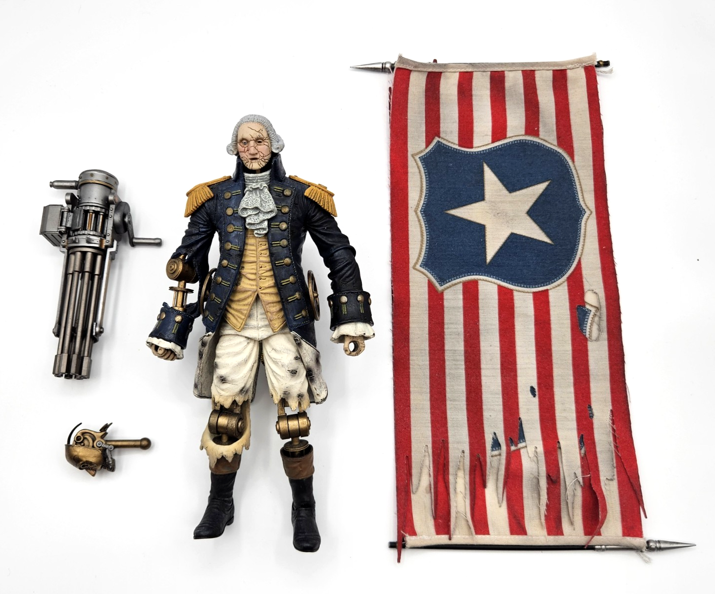 NECA Bioshock Infinite - Motorized Patriot George Washington Action ...