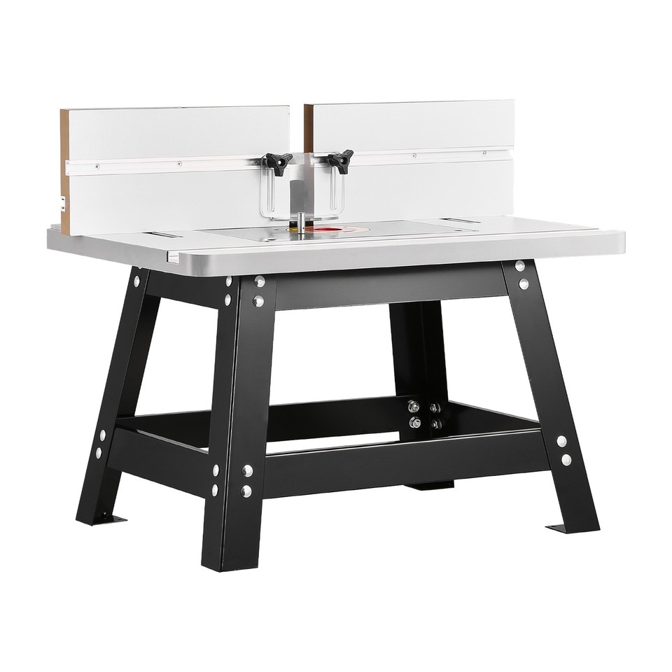 VEVOR Benchtop Router Table 24 x 15.7 in with Fence MDF Top Dust ...