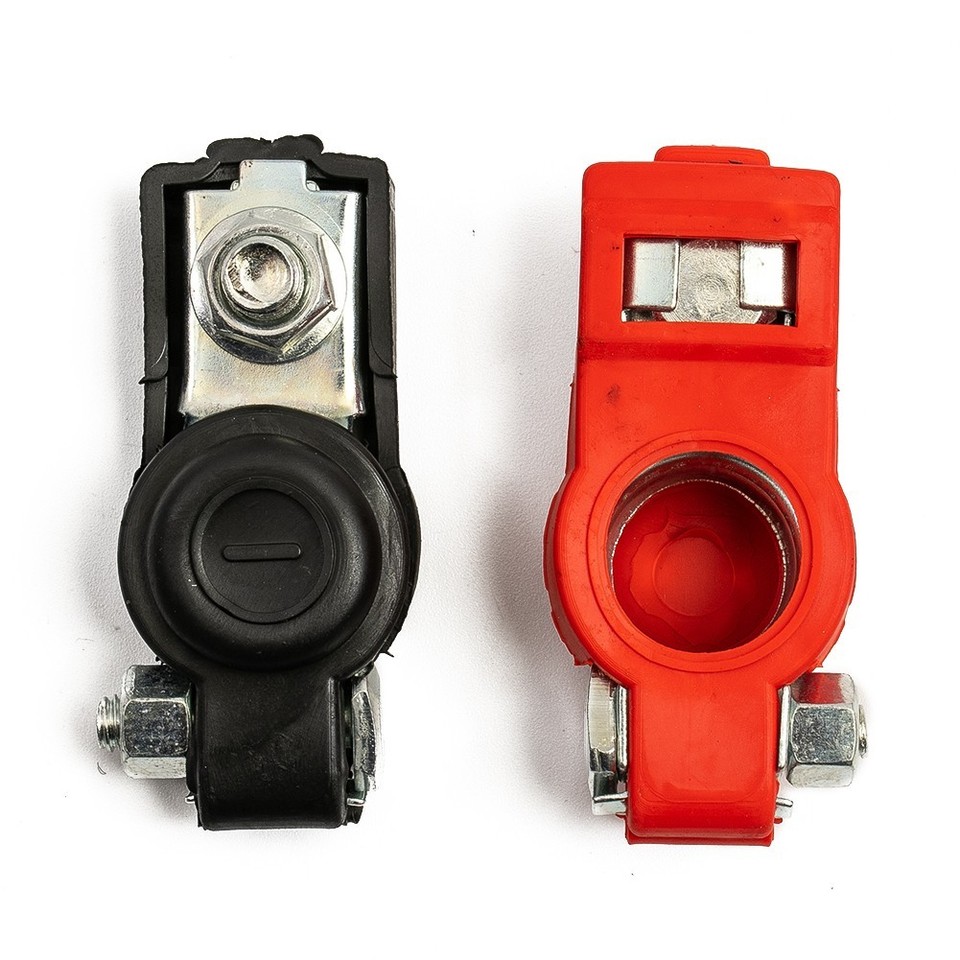 High Quality Battery Terminal SAE 2pcs Accessory DIN Negative+Positive ...