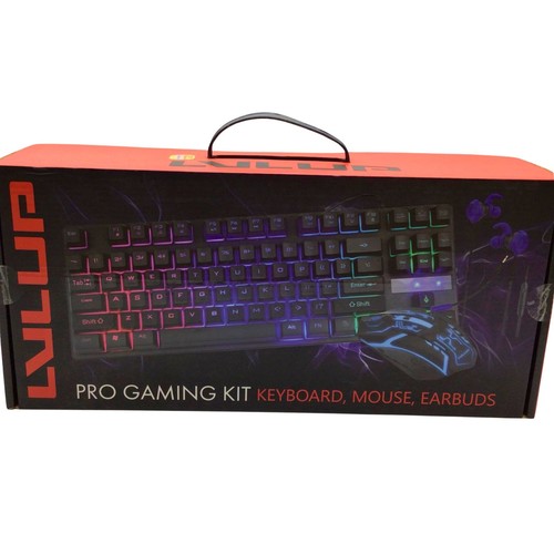 LVLUP Pro Gaming Kit | Keyboard, Mouse, Earbuds | New | eBay
