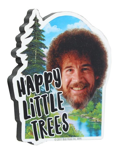 Bob Ross 3" Funky Chunky Magnet: Happy Little Trees | eBay
