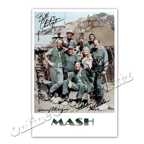MASH Cast Alan Alda Harry Morgan Linville Loretta Autogramm / autograph ...