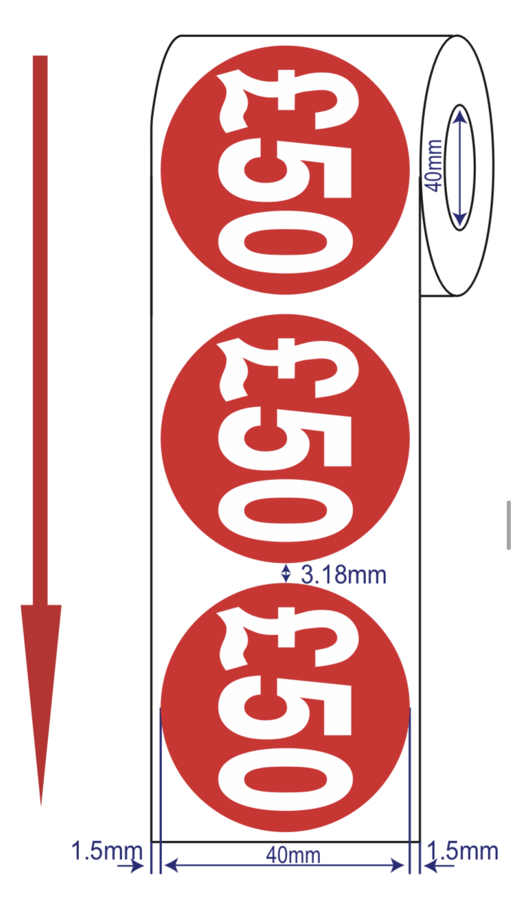 PRICE STICKERS 50p-£50 / SALE / REDUCED 1/2 PRICE- SPECIAL OFFER SALE ...