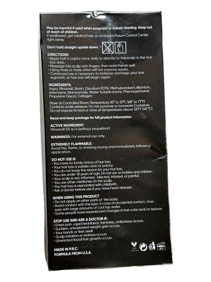 ProFolix 5% Minoxidil Hair Growth Kit with Biotin - 60mL - Ex: 12/26 | eBay