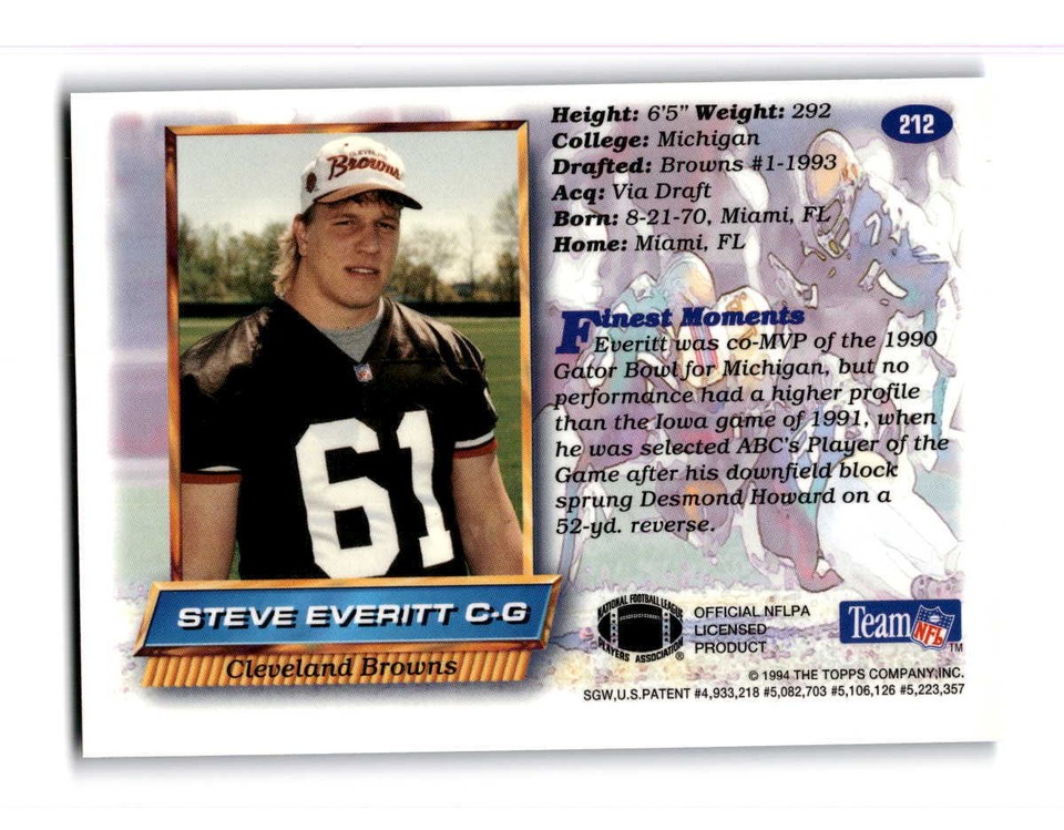 1994 Finest Steve Everitt 212 | eBay