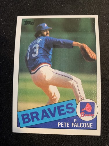 1985 Topps Baseball Card #618 Pete Falcone Atlanta Braves NmMt Free ...