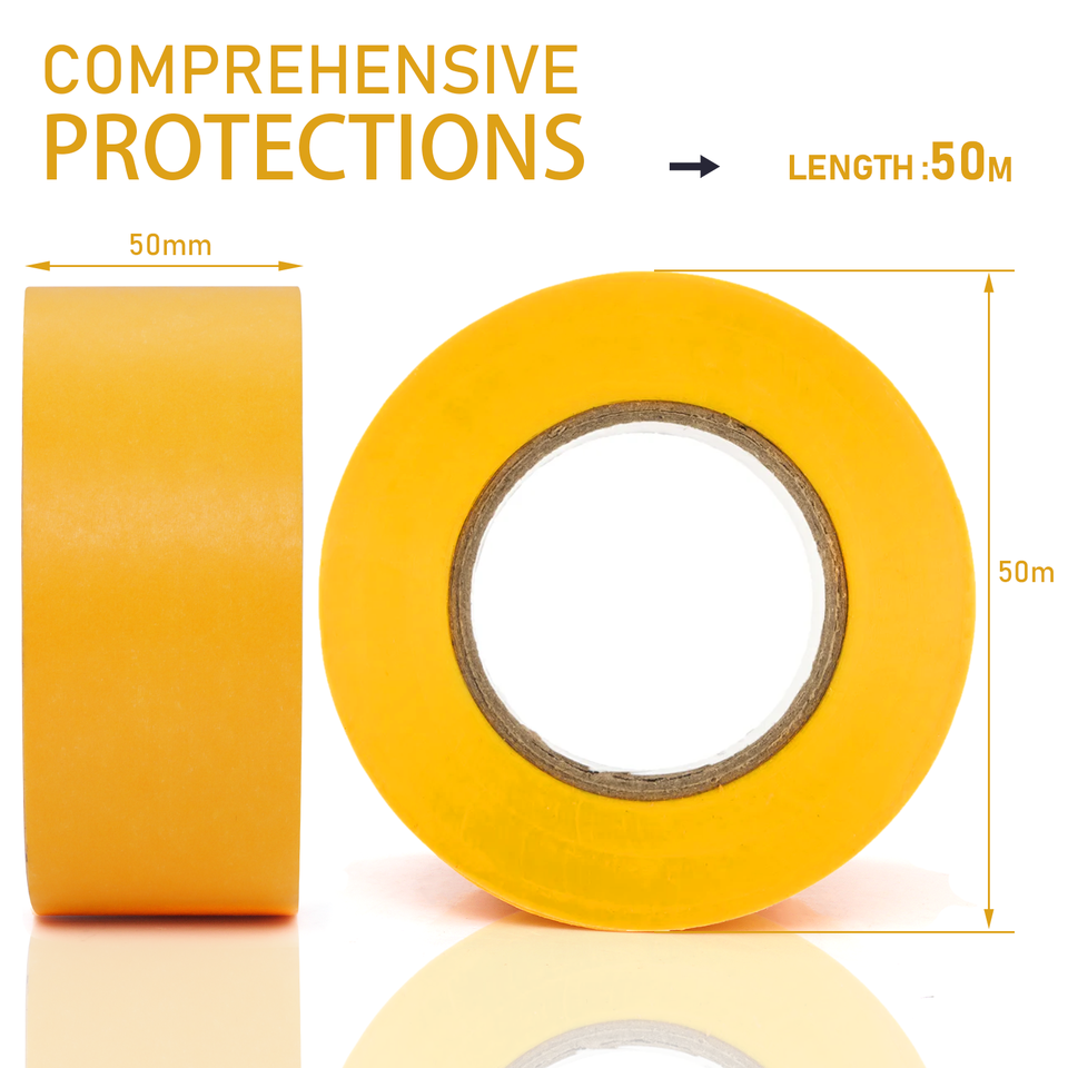Rollen Goldband 25, 30, 38, 50 mm Kreppband, Malerkrepp Abdeckband ...