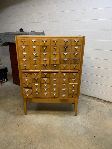 Vintage Library Card Catalog Cabinet | eBay