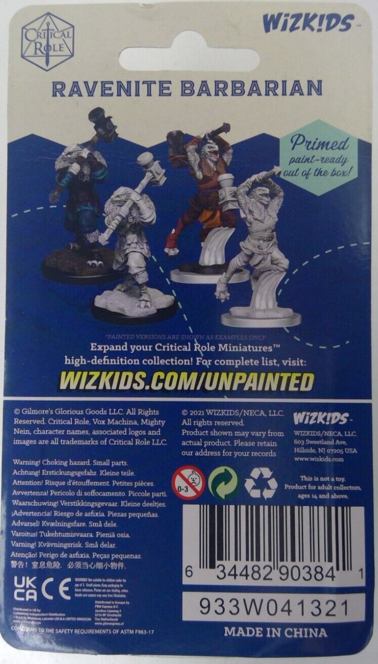 CRITICAL ROLE MINIATURES ~ RAVENITE DRAGONBORN BARBARIAN | eBay