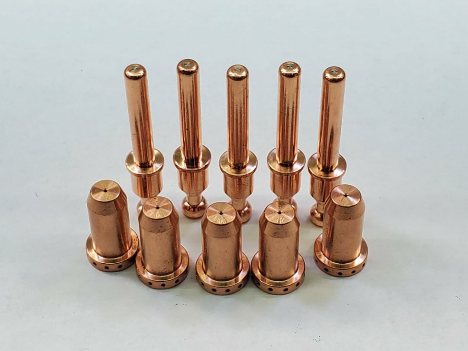 10pc - 9-0096 + 9-0093 Drag Tip Set - fits Thermal Dynamics SL40 Plasma ...