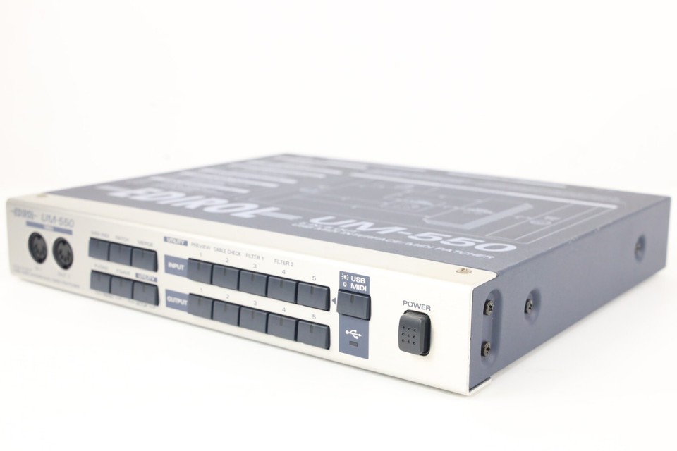 Edirol Roland UM-550 5 IN / 5 OUT USB MIDI Interface Patcher From Japan ...