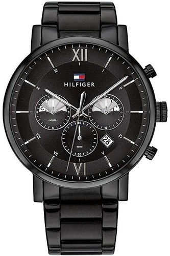 MONTRE TOMMY HILFIGER DUEL POUR HOMMES 1710410 NOIR - GARANTIE - Prix ...