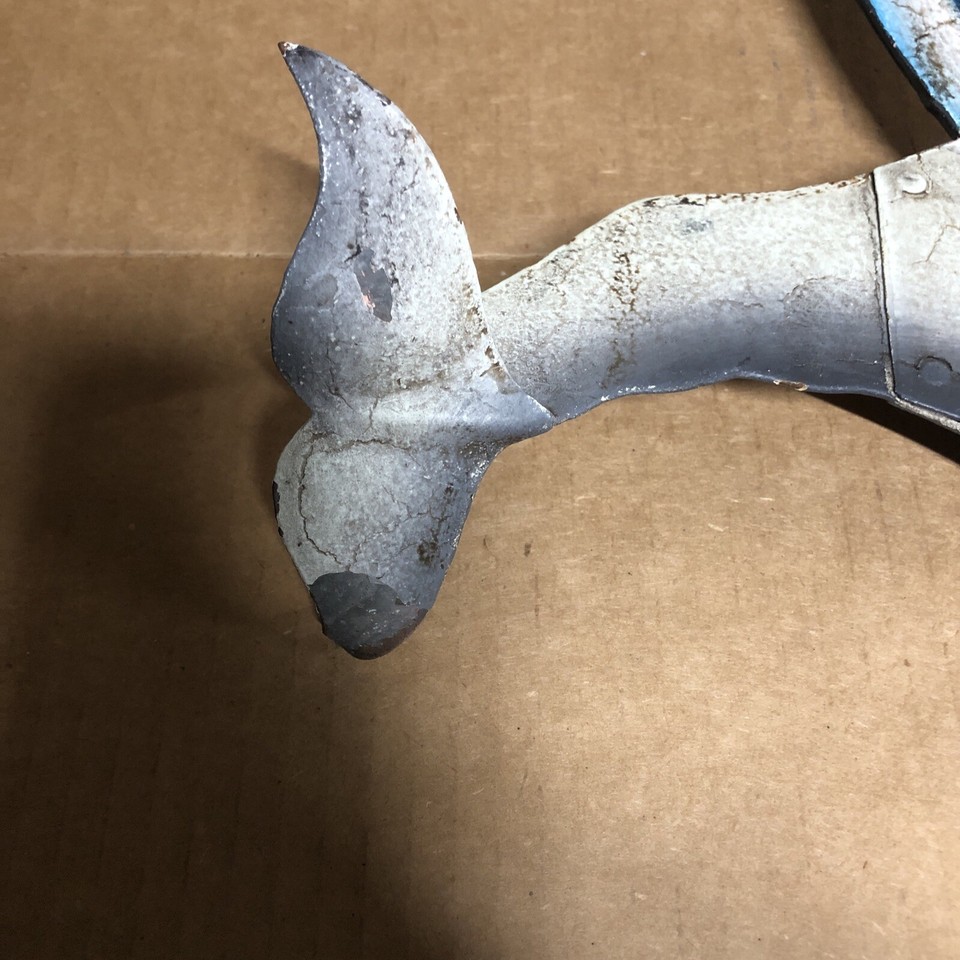 Vintage Rocking Balancing Whale Kinetic Toy Sky Hook Nautical Folk Art ...