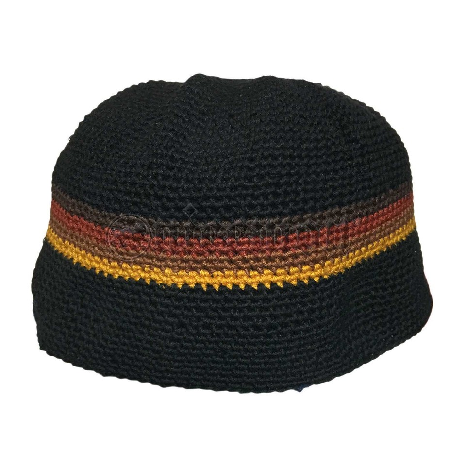 Skullcap Skull Cap Kufi Rasta Surfer Reggae Jamaica Handmade 100% ...