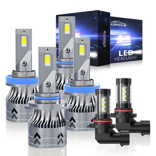 LED Headlight Bulbs Kit High / Low Beam + Fog Light For 2006-2009 ...