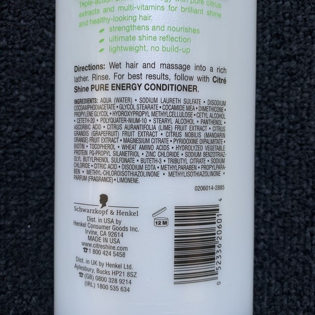 6 CITRE Shine Fresh Fusion Pure Energy Shampoo 13.5 Oz for sale online ...