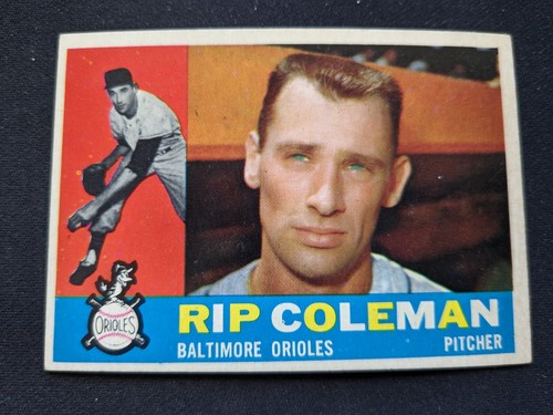 1960 Topps Baseball Card # 179 Rip Coleman - Baltimore Orioles (VG/EX ...