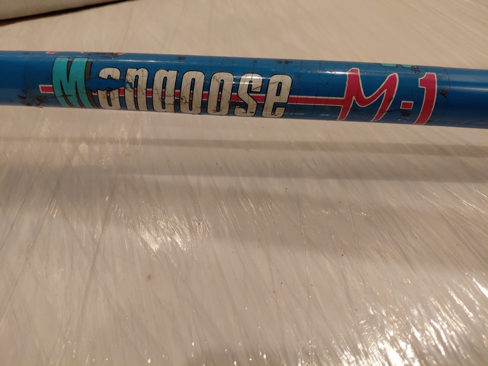 Old School Vintage 1986 Mongoose M1 20in BMX Frame Blue | eBay