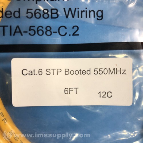 Sf Cable CAT6-STP-06-YEL Ethernet Network Patch Cable 6ft FNFP | eBay UK