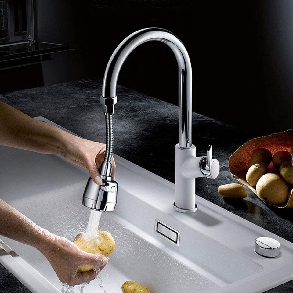 Kitchen Tap Head Water Saving Faucet Extender Sprayer Sink Spray ...