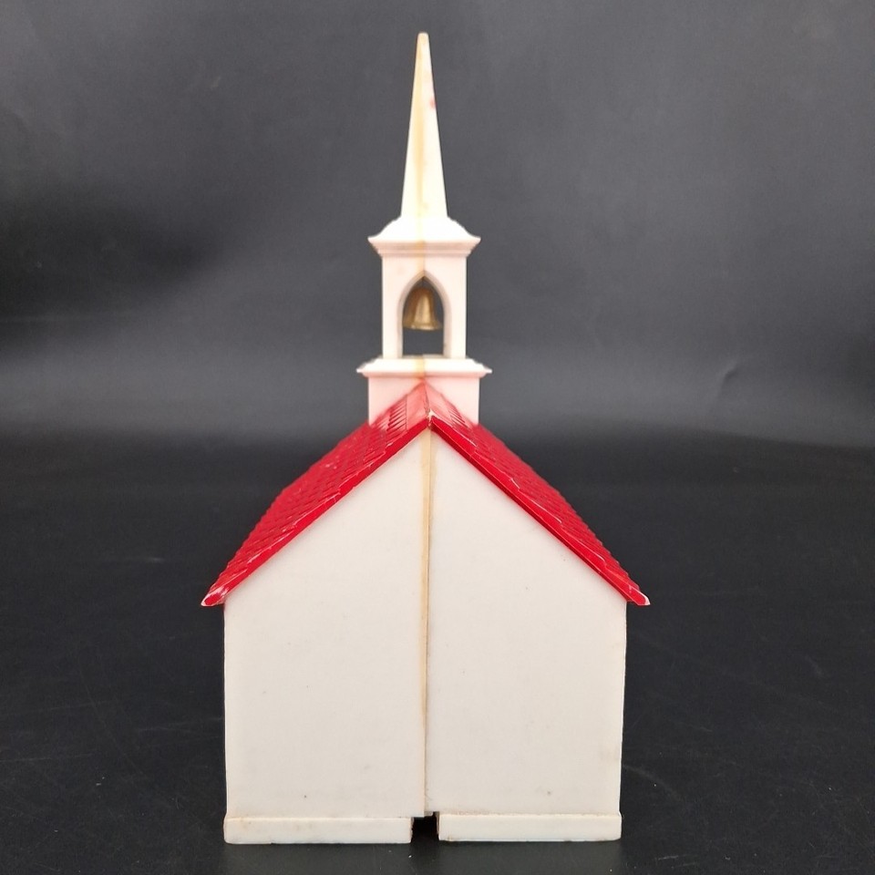 Vintage Glolite Illuminated Plastic Christmas Church Holiday Village ...