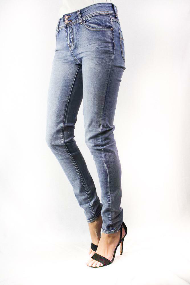 ABM Brand Womens Jeans Junior Sizes LIGHT BLUE WASHED DENIM | eBay