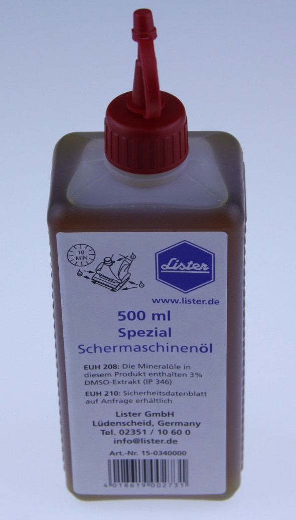 Lister Schermaschinenöl 500 ML Öl für Schermaschinen ...