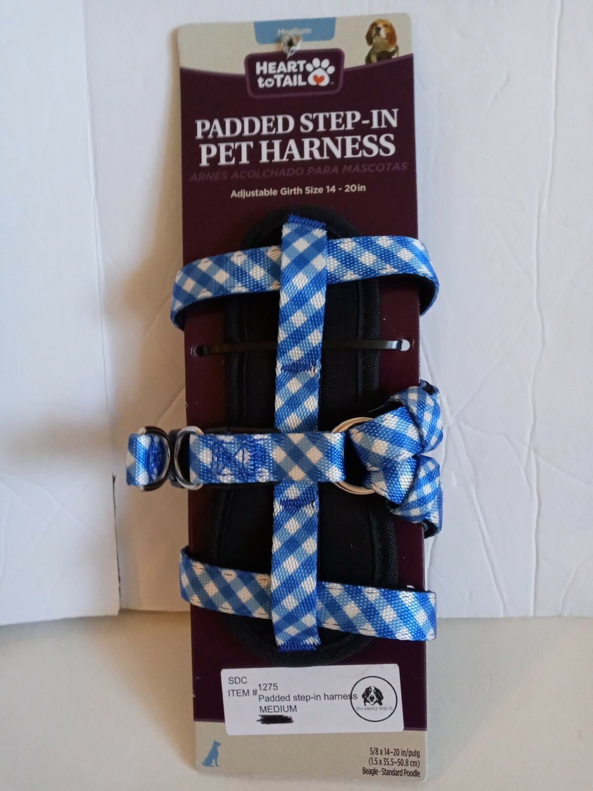 Heart to Tail Padded step In Pet Harness Adjustable Girth Size 14-20 ...