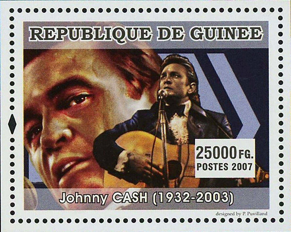 Johnny Cash Stamp Actor Musician American Singer Country S/S MNH #4939 ...