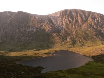 Photo 6x4 Coire Lair campsite Loch Coire Lu00e0ir/NG9750 The shadows ar ...