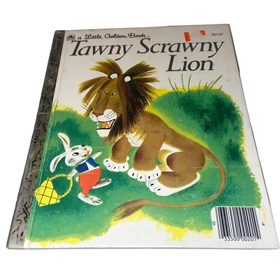 Vintage Little Golden Book Tawny Scrawny Lion 1952 Copyright Renew ...