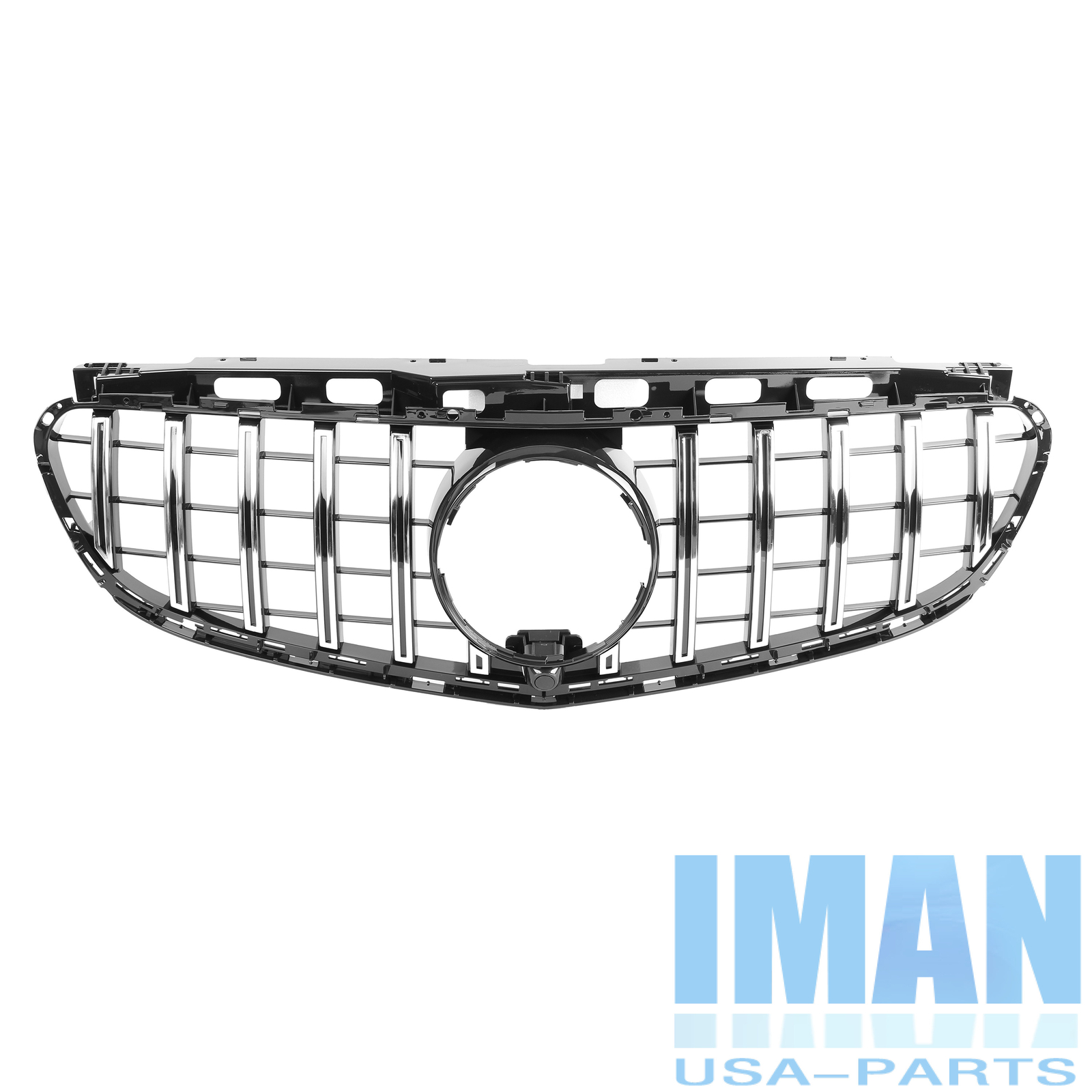 Chrome GT R Style Front Grille Bumper Grill For Mercedes W212 E300 E350 ...
