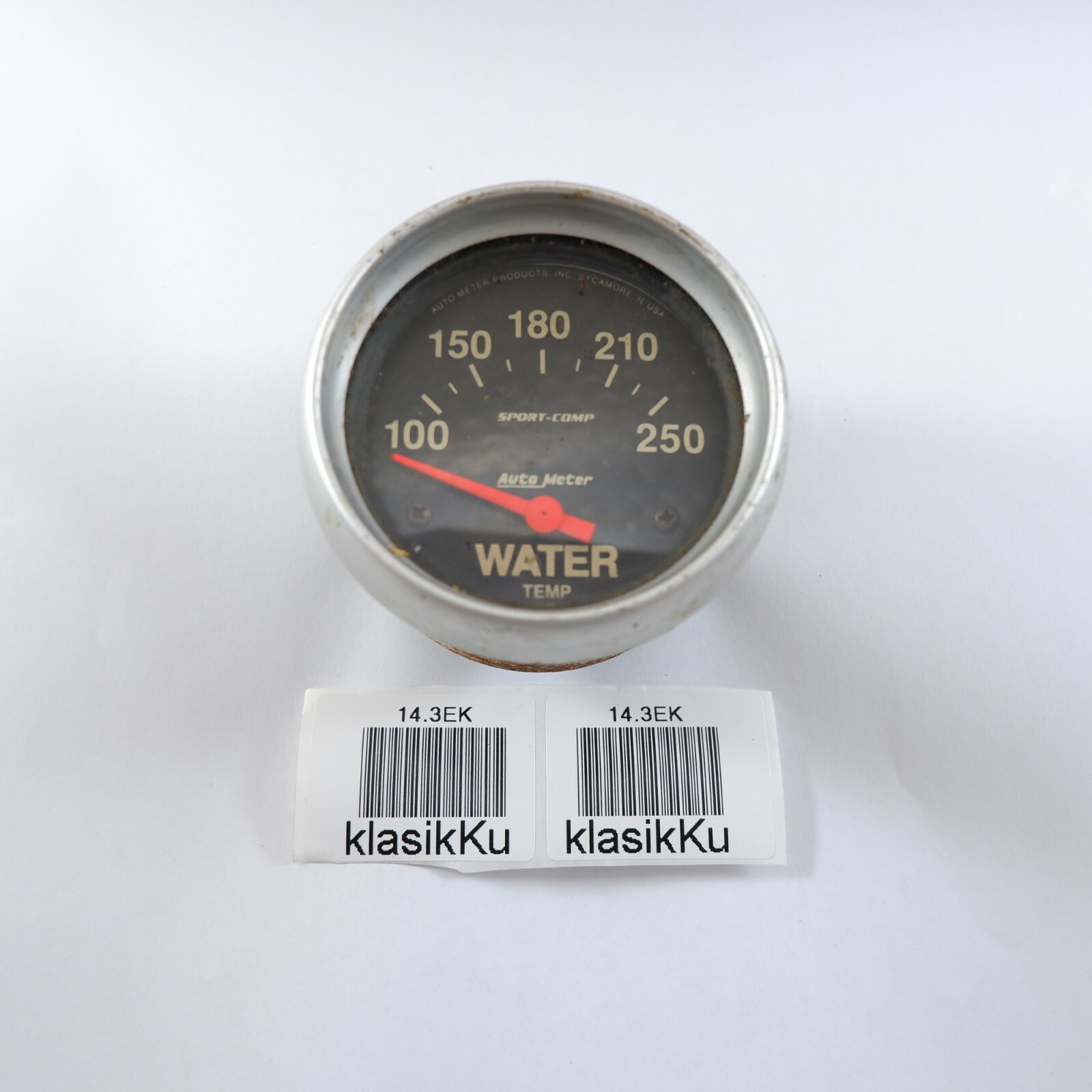 ELECTRIC Water Temperature Gauge Kit Autometer 3337 Sport Comp 2-1/16 ...