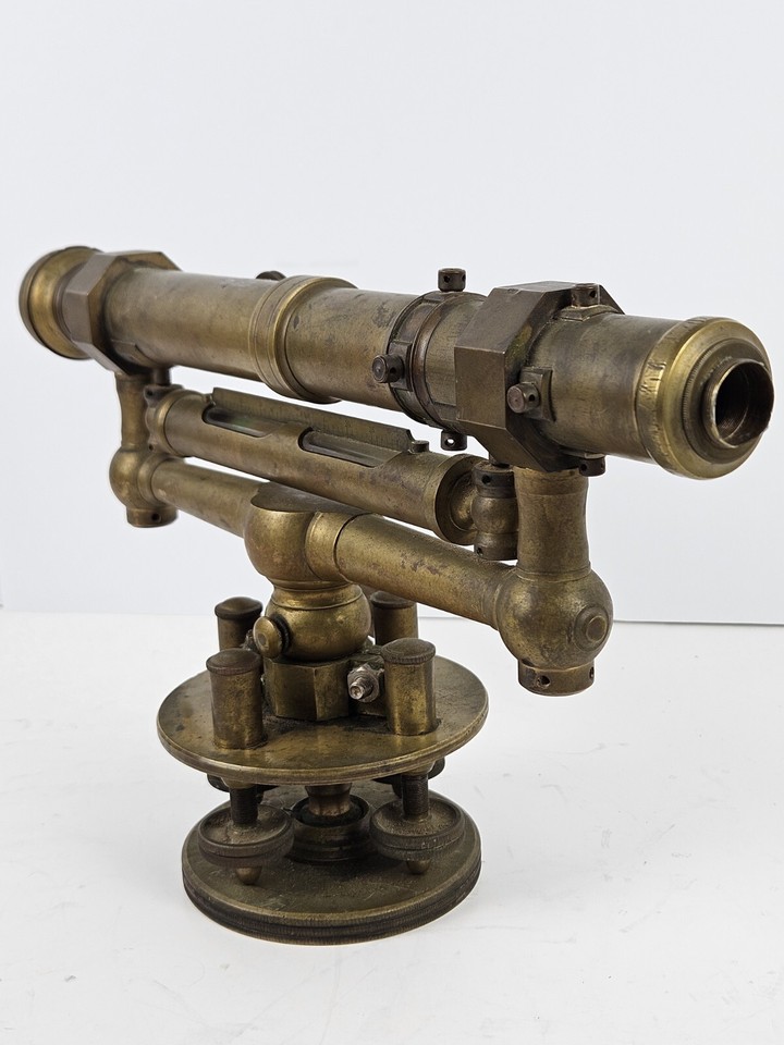 Antique W & L.E. Gurley NY Brass WYE 14" Precision Survey Level ...