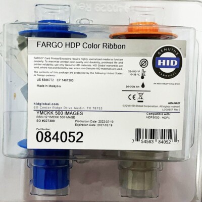 New Printers Ribbon for Fargo hdp5000 084052 ymckk, 500 Images | eBay