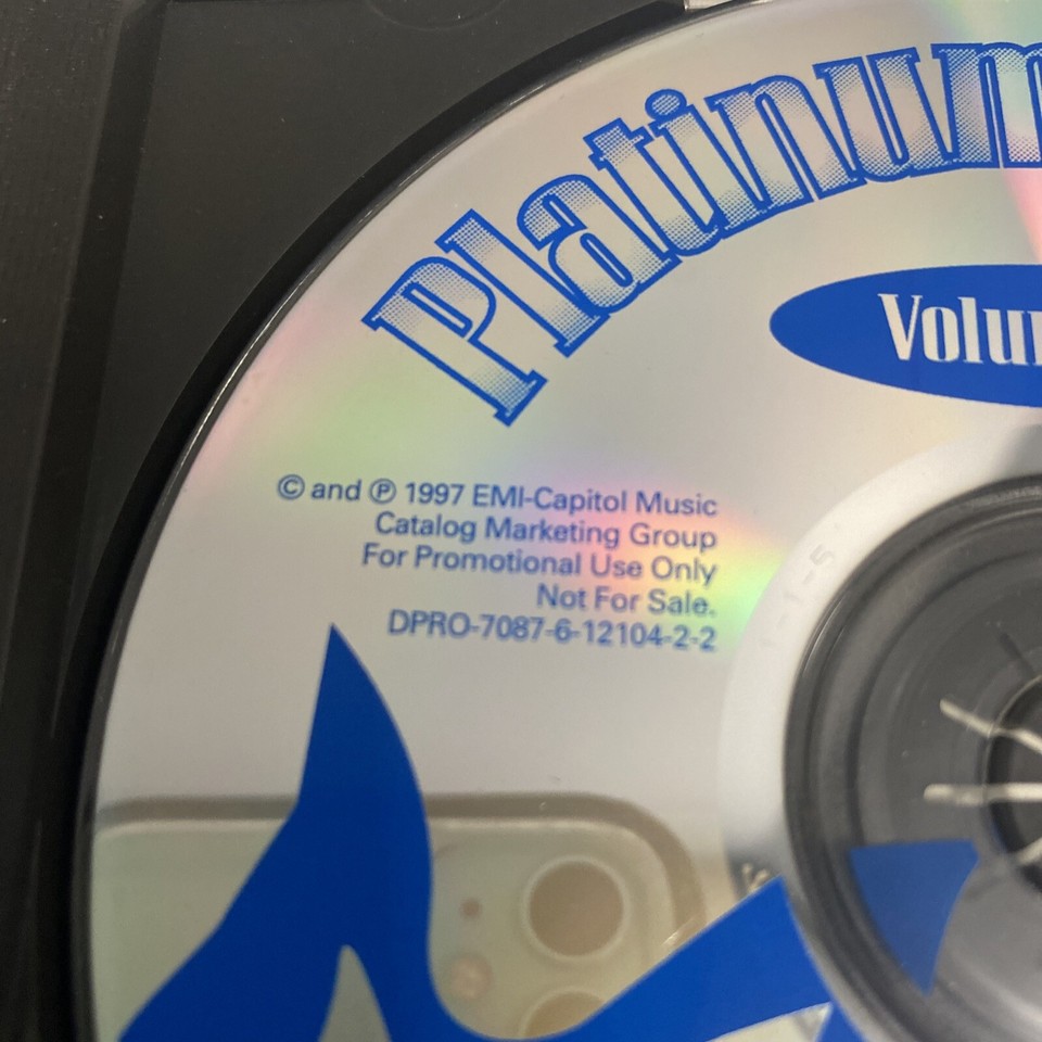 Platinum Hits: Volume One (CD_PROMO sampler, 8 tracks) Capitol/EMI 1997 ...