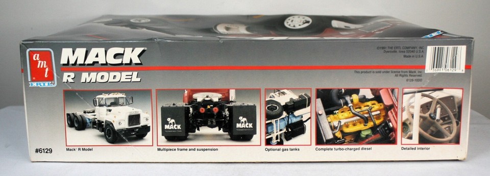 AMT 1:25 Mack R Model Semi Tractor Truck Sealed Model Kit #6129 | eBay
