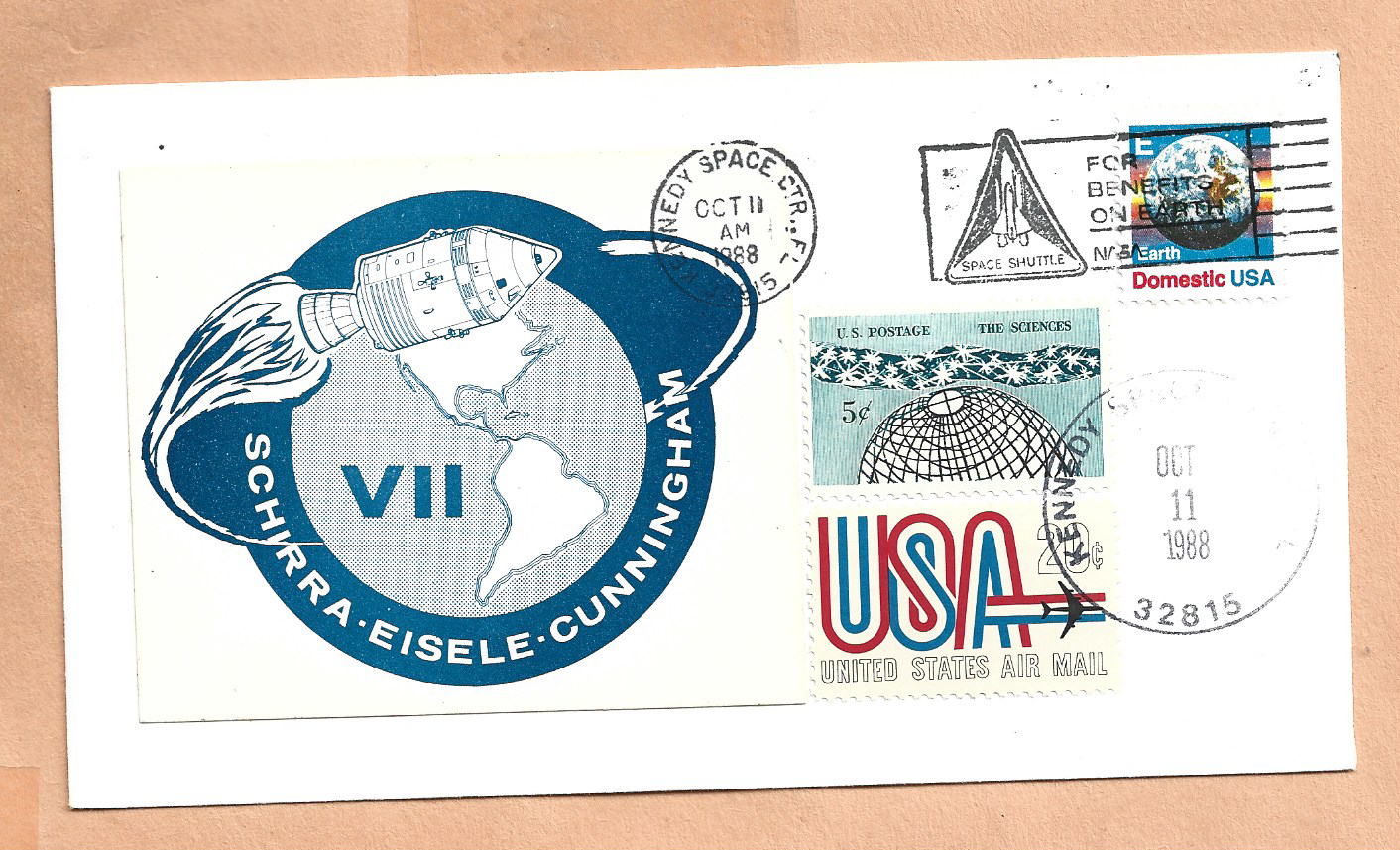 APOLLO 7 LAUNCH OCT 11,1968 KSC SPACE COVER NASA | eBay UK