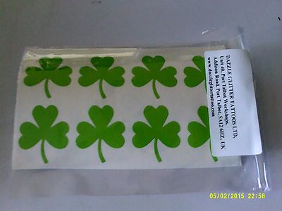 20 - 500 green Shamrock stickers fun for children Ireland Irish St ...