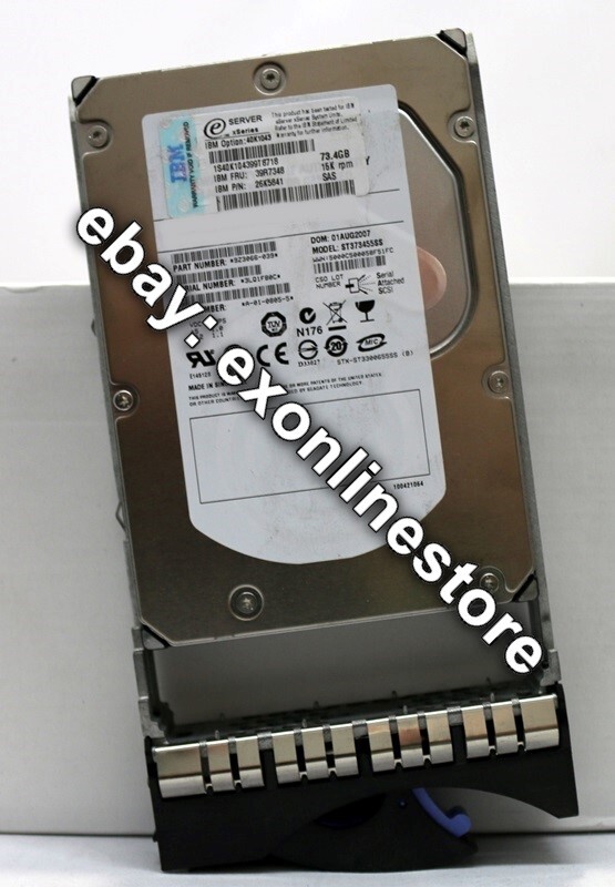 40K1043 - 73GB 15 000 rpm 3.5" Hot-Swap SAS hard drive (FRU: 39R7348 ...
